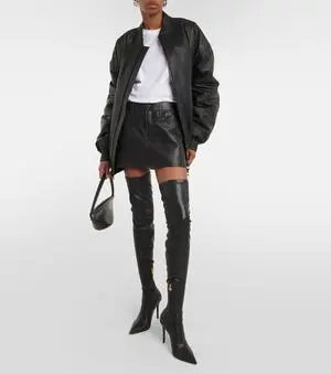 Wardrobe.NYC Micro Leather Skirt