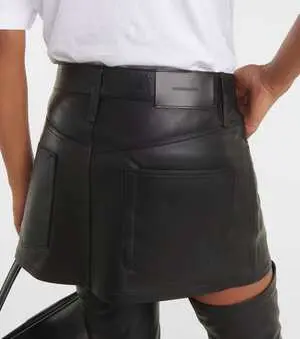 Wardrobe.NYC Micro Leather Miniskirt