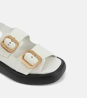 TOD'S Gomma Leather Sandals