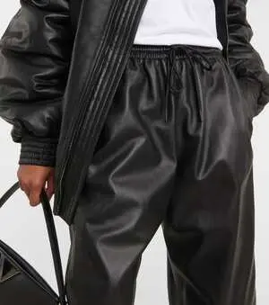 Wardrobe.NYC Leather Jogger Pants