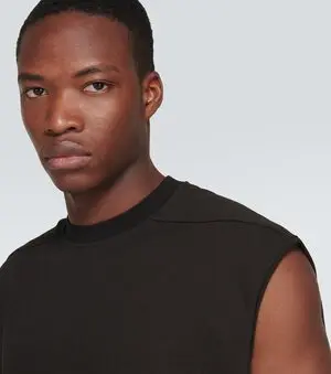 Rick Owens Tarp Cotton T-shirt - Black