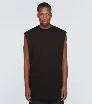 Rick Owens Tarp Cotton T-shirt - Black