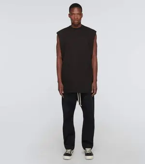 Rick Owens Tarp Cotton T-shirt - Black