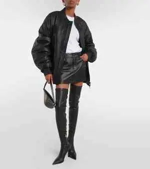 Wardrobe.NYC Leather Bomber Jacket