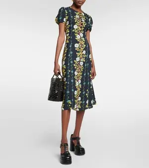 Etro Floral Print Midi Dress
