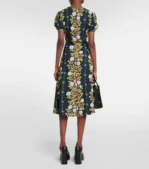 Etro Floral Print Midi Dress