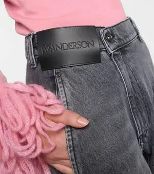 JW Anderson Twisted High-rise Straight Jeans