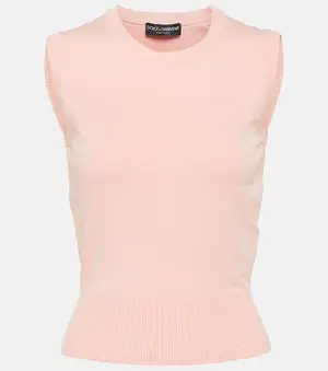 Dolce & Gabbana Knitted Tank Top - Pink