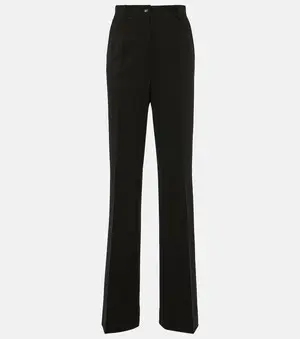 Dolce & Gabbana Milano High-rise Flared Pants - Black