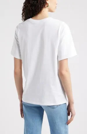 Nordstrom Relaxed Fit Pima Cotton Crewneck T-shirt - White