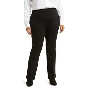 Lyssé Essentials High Waist Wide Leg Ponte Pants - Black