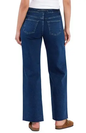 HINT OF BLU Flat Front Wide Leg Jeans - Unity Blue