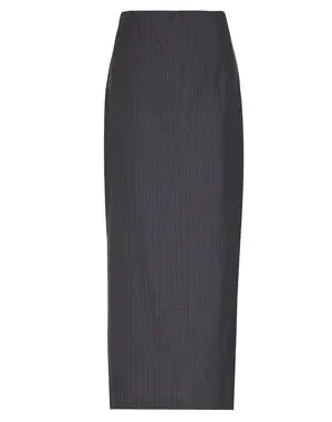 8 BY YOOX Column Long Skirt W/ Back Split Maxi Skirt Size Wool