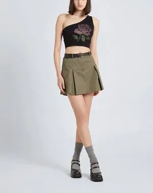 8 BY YOOX One-shoulder Jersey Top With Crystal Embellishments