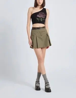 8 BY YOOX One-shoulder Jersey Top With Crystal Embellishments