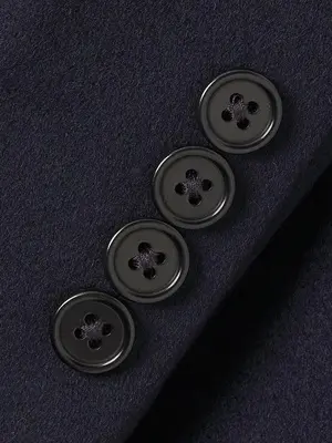SAKS FIFTH AVENUE Collection Classic Cashmere Topcoat - Navy