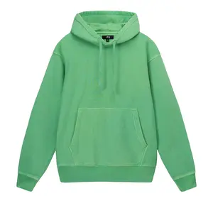 StÜssy Pigment Dyed Fleece Hoodie - Green