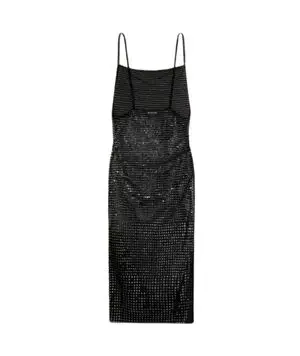 BODE Crescendo Sequined Mesh Midi Dress