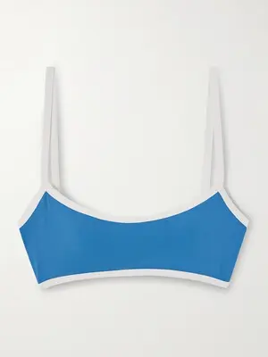 Marysia Ligne Two-tone Bikini Top - Blue