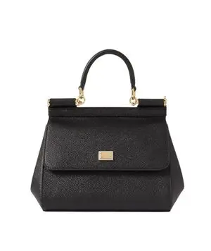 Dolce & Gabbana Sicily Textured-leather Shoulder Bag