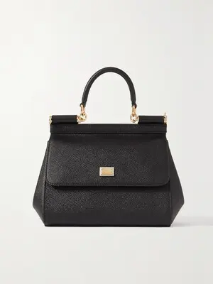 Dolce & Gabbana Sicily Textured-leather Shoulder Bag