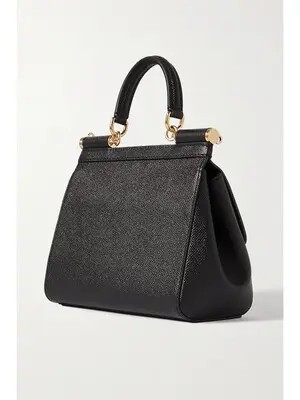 Dolce & Gabbana Sicily Textured-leather Shoulder Bag