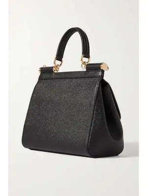 Dolce & Gabbana Sicily Textured-leather Shoulder Bag