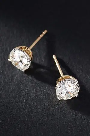 FINE DIAMONDS BY ANTHROPOLOGIE Classic Diamond Stud Earrings - 2 Ct