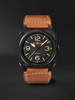 BELL & ROSS Br 03 Heritage Automatic 41mm Watch - Black