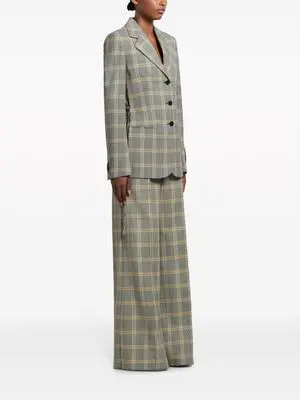 Marni Plaid Virgin Wool-blend Blazer