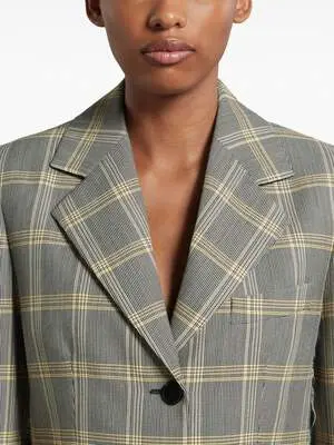 Marni Plaid Virgin Wool-blend Blazer