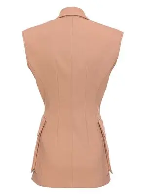 Pinko Single-breasted Twill Waistcoat