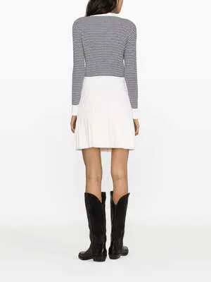 Sandro Pleated Crepe Miniskirt
