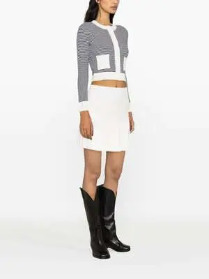 Sandro Pleated Crepe Miniskirt