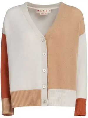 MARNI Marni Colour-Block Cashmere Cardigan