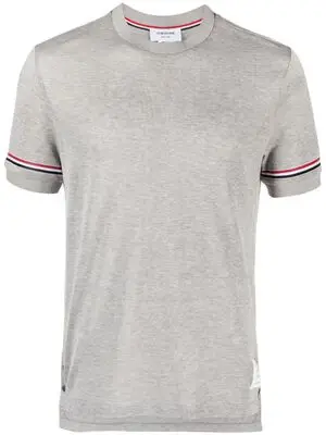 Thom Browne Grosgrain-loop Short-sleeve T-shirt