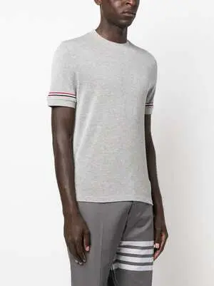 Thom Browne Grosgrain-loop Short-sleeve T-shirt