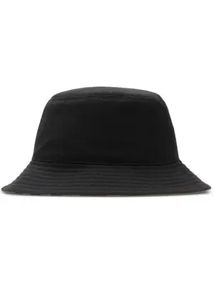 Burberry Vintage Check Reversible Bucket Hat - Black