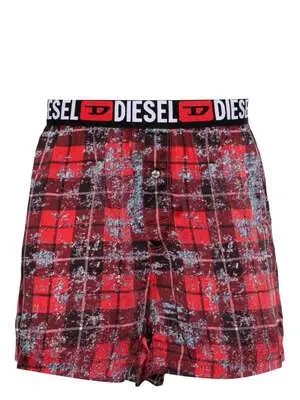 DIESEL® Logo-print Strap Boxers - Red