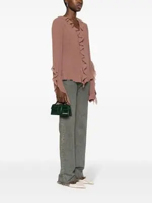 Jacquemus Le Bambino Leather Tote - Green
