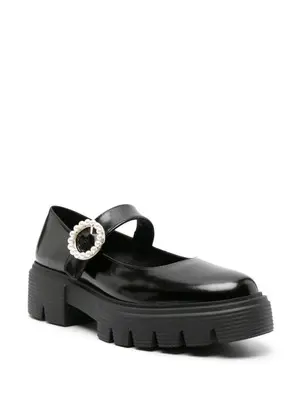 STUART WEITZMAN Nolita Leather Mary Jane Loafers