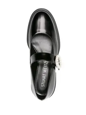 STUART WEITZMAN Nolita Leather Mary Jane Loafers