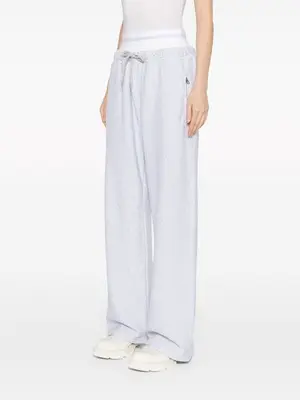 Alexander Wang Logo-waistband Layered Track Pants