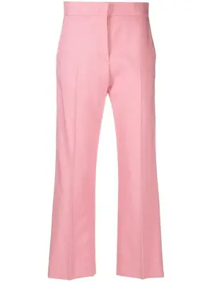 MSGM Straight-leg Cropped Trousers