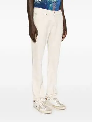 7 For All Mankind Mid-rise Straight-leg Jeans - Neutrals