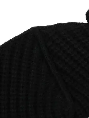 CHARLES JEFFREY Logo-patch Beanie - Black