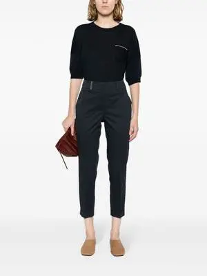 Peserico Cropped Trousers - Blue