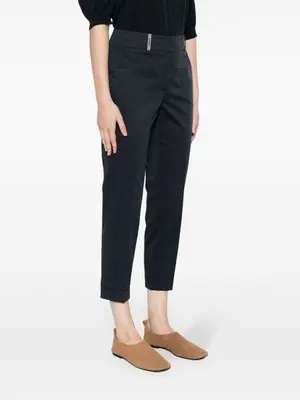 Peserico Cropped Trousers - Blue