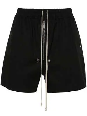 Rick Owens Bela Boxer Poplin Shorts - Black