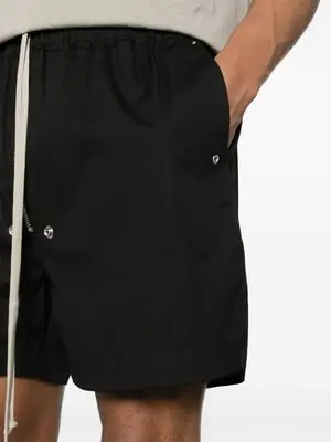 Rick Owens Bela Boxer Poplin Shorts - Black